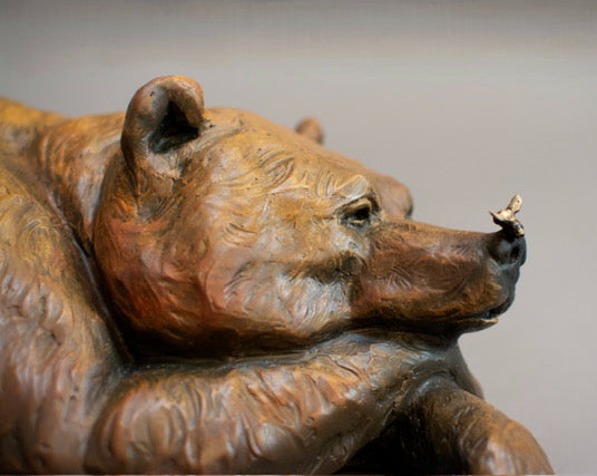 Ed Natiya Bronze "Bearly Awake" Wildlife Sculpture Available ...