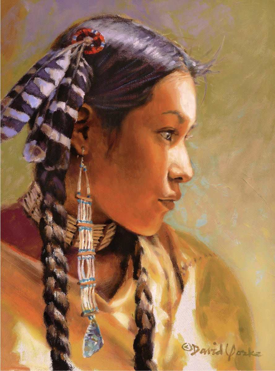David Yorke Painting "Ceremonial Adornment" Western Art SOLD ...