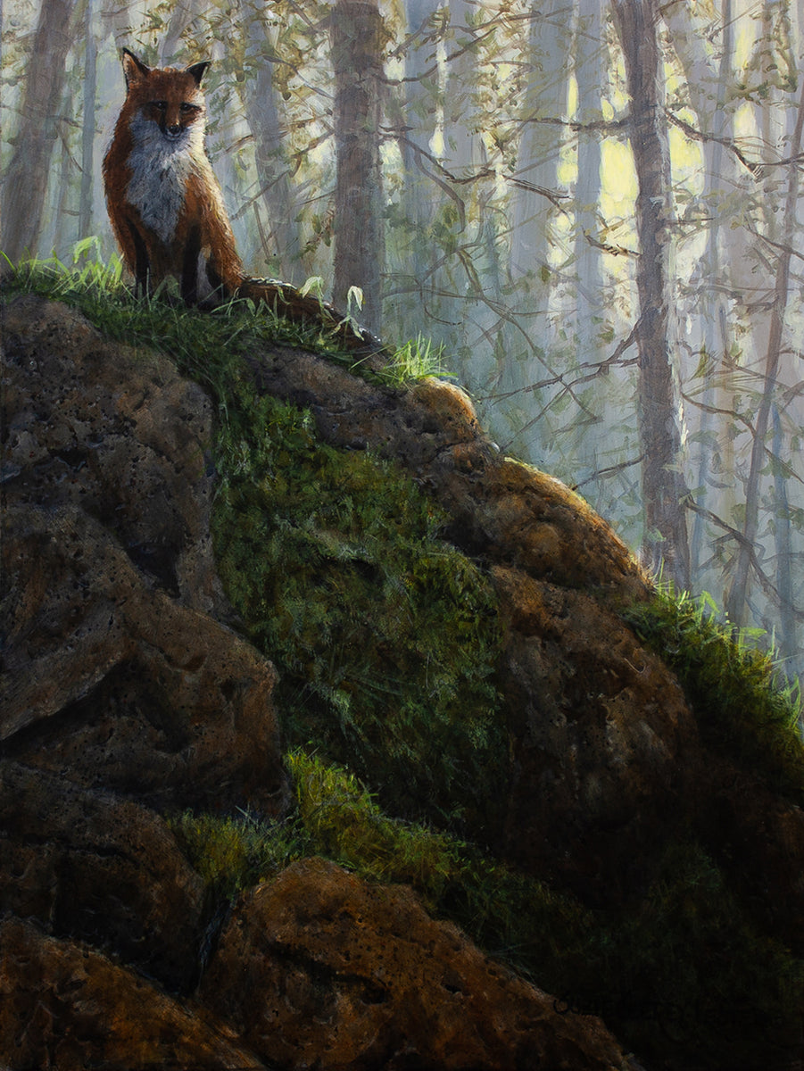 Suzie Seerey-Lester Original Painting "Dawn Sentry" Wildlife Art ...