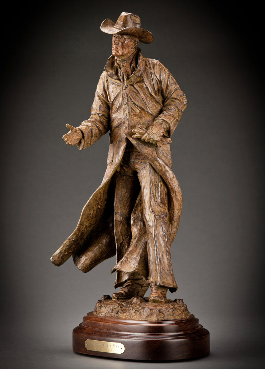 Bill Nebeker Bronze "Measure of a Man" Sculpture Available – Plainsmen ...
