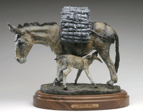 Deborah Fellows Bronze "Working Mom" Western Sculpture Available ...